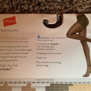 Hanes | Accessories | Hanes Premium Perfect Nudes Pantyhose Tummy ...
